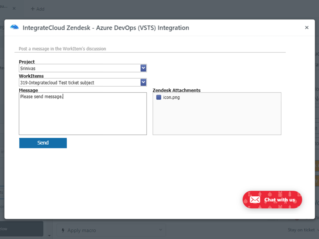 IntegrateCloud Connector for Azure DevOps Pro App Integration with Zendesk Support